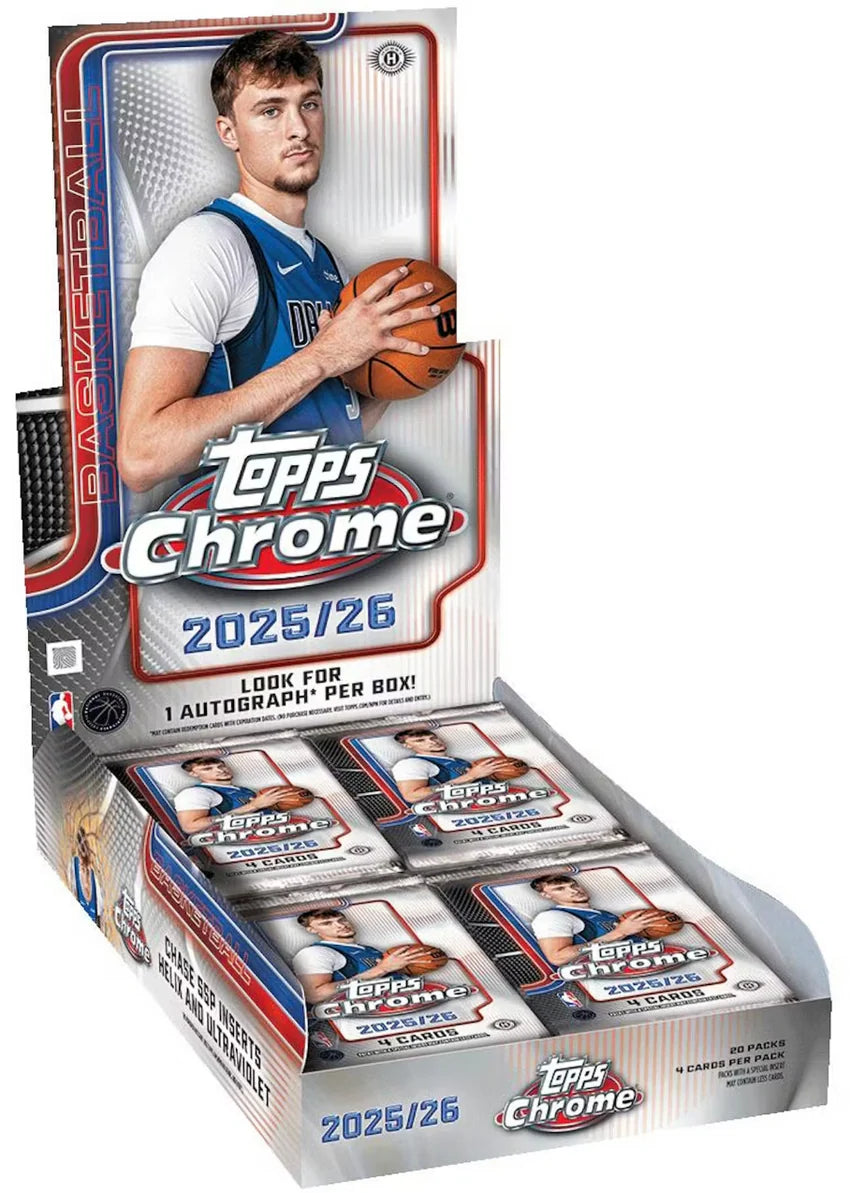 2025-26 Topps Chrome Basketball Hobby Box – Eastside Collectables